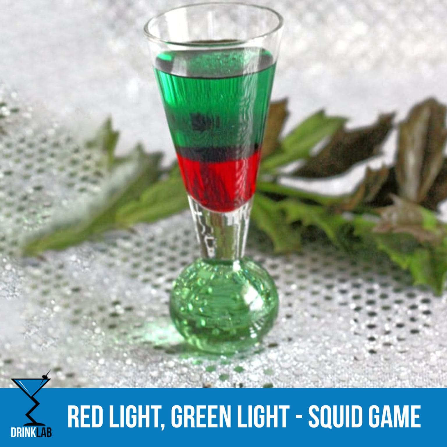 Red Light, Green Light – Squid Game Shot Recipe: Sweet & Minty Delight